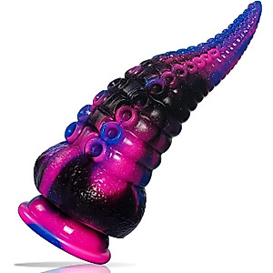 Tentacle Realistic Dildo for Women: 8.7" Big Anal Dildo with Strong Suction Cup, Huge Monster Liquid Silicone Anal Plug Prostate Massager for Hands-Free Play Adult Sex Toys for Women