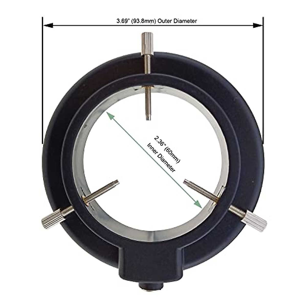 QAREQU 144 LED Ring Light External Adjustable Dimmer Adapter for Camera Microscope Brightness