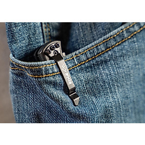 OUTDOOR EDGE Razor EDC Lite Folding Pocket Knife with Clip | Compact 2.5” Replaceable Blade Knife with RazorSafe Blades | Perfect Small Knife for Men, Women, Work & Camping (Black, 2 Black Blades)