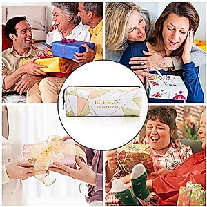 Ergonomic Crochet Hooks Set with Case, BCMRUN 2.25mm(B)-6mm(J) Soft Grip Handles Knitting Needles with Large-Eye Blunt Needles, Stitch Marker, Tape Measure, Crochet Needles Kit for Arthritic Hands