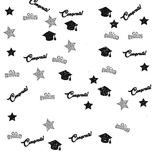 Graduation Decorations Maroon Siver/Burgundy Silver Table Decorations/Burgundy Silver Graduation Confetti/Maroon Graduation Party Table Decorations