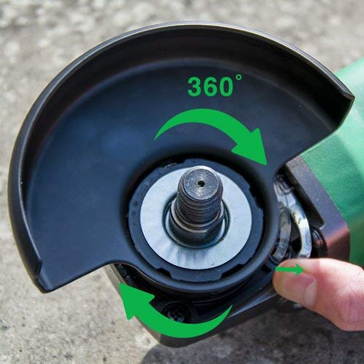 Metabo HPT Angle Grinder, 4.5-Inch, 10.5 Amp, Paddle Switch, Non Locking (G12SE3Q9)