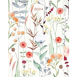 Willow Creek Press Botanical Bliss 2024 Booklet Softcover Monthly Planner (7.5" x 9.5")