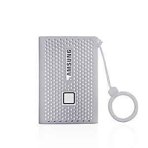 Portable SSD External Solid State Drives Silicone Protective Cover Designed for Samsung T7 (Silver)