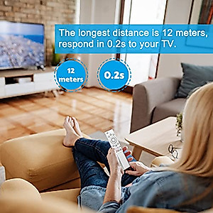 BN59-01312B Voice Remote Control Replacement for Samsung Smart LCD LED QLED UHD HDTV 4K 3D TVs Models QN90A QN85A QN900A QN800A Q60A Q70A Q80A AU800D Series, Silver