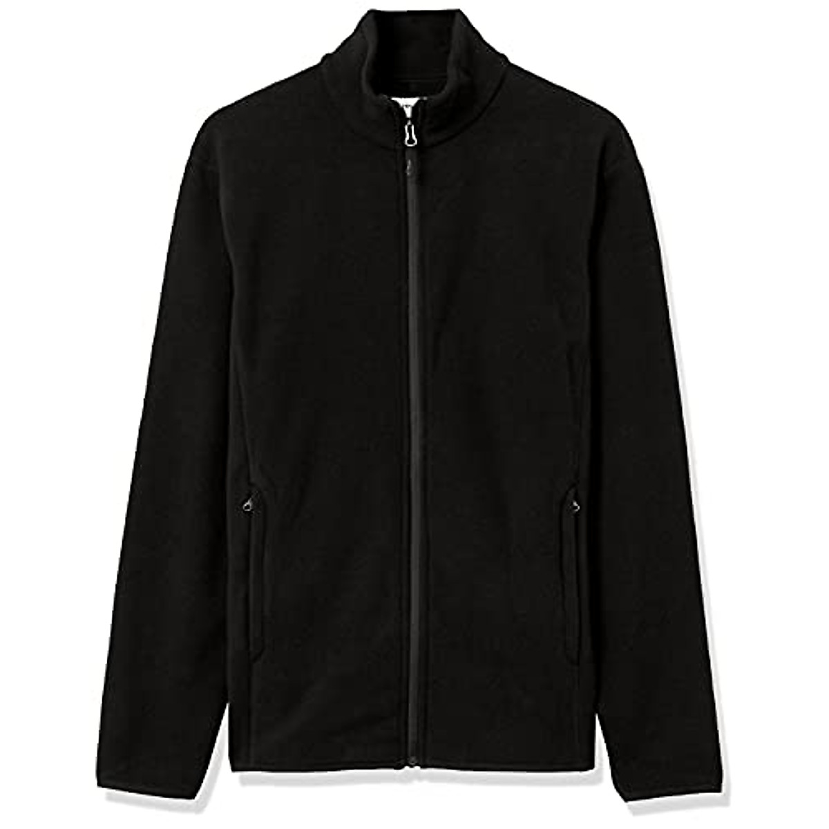 Amazon Essentials Men's Full-Zip Polar Fleece Jacket (Available in Big & Tall), Black, Small