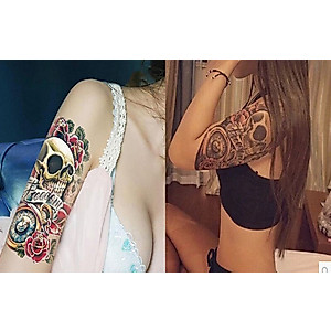 DaLin Extra Large Temporary Tattoos Full Arm and Half Arm Tattoo Sleeves for Men Women 20 Sheets