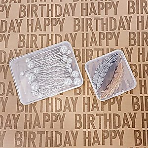 15Pcs Small Clear Plastic Storage Containers with Lids, Empty Mini Plastic Rectangular Storage Box, Beads Storage Box with Hinged Lid for Craft Projects, Jewelry, Tools, Hardware, Small Items, Mix Siz