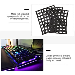 SOLUSTRE 1 Set Keyboard Keyboard Pad Korean Sponge Sponge Positioning Plate Accessories Mechanical Keyboard Damper Sticker Keyboard Sound Reducers Keyboard pad