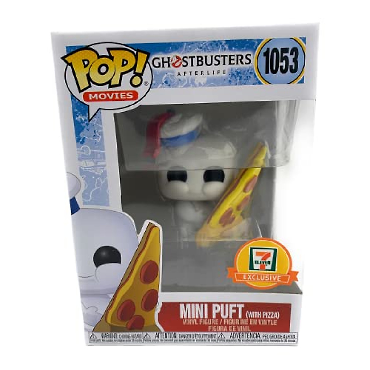 Funko POP! Ghostbuster Afterlife 7/11 Exclusive Mini Puft (w/ Pizza) #1053 - Free Acrylic Case