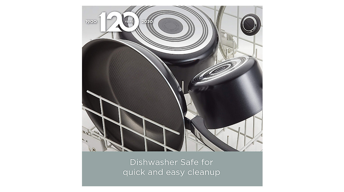 Farberware 12-Inch Nonstick Frying Pan with Glass Lid - Dishwasher Safe