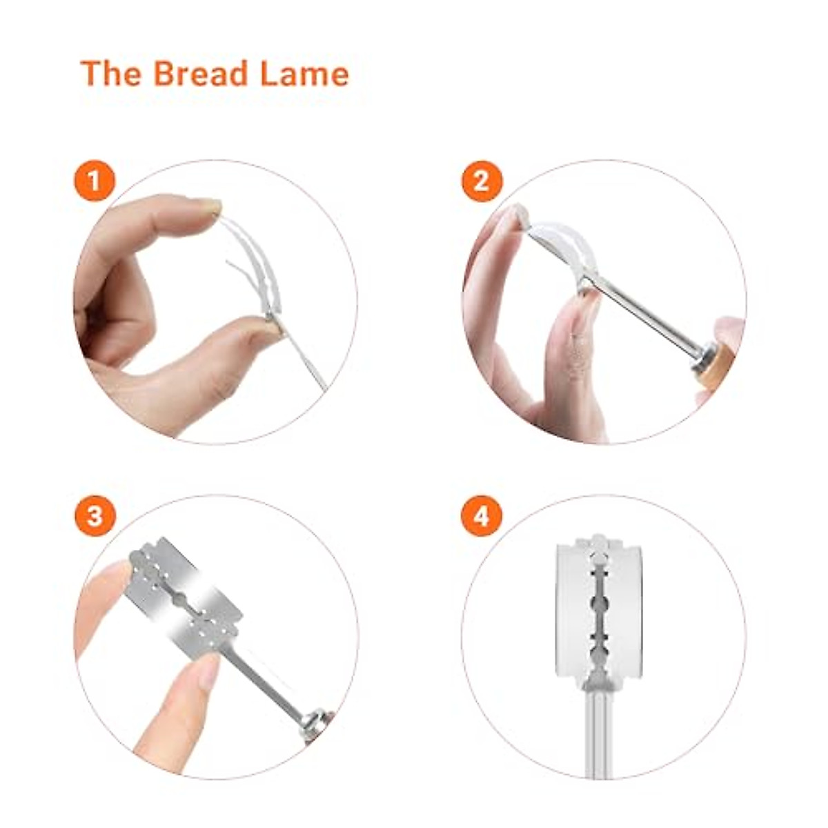 NIGCEA Silicone Bread Sling Sourdough Silicone Baking Mat for Dutch Oven, Long Handles Non-stick 8.3 Inch, 536º F/ 280º C, 2 Pcs Orange Sourdough Bread Baking Supplies