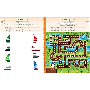 Preschool Activity Book Trucks, Cars, and Airplanes: 80 Games to Learn Letters, Numbers, Colors, and Shapes (School Skills Activity Books)