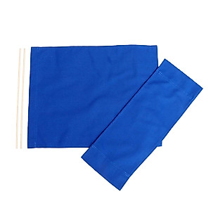 BESPORTBLE Chair Replacement Fabric with Cord Kit, 15 Inch Wide Repair Cloth with Replacement Cord for Director Chair Outdoor Recliner Patio Lounge Chair Lawn Beach Sling Chair, Blue