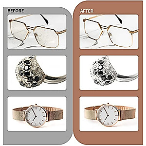 NAVOROGE Ultrasonic Cleaner Machine, 40KHZ Portable Sonic Jewelry Cleaner for Rings,Watches,Glasses,Jewelry,Diamonds,Coins, Dentures,Ultrasonic Cleaner Machine with Basket(500ML)