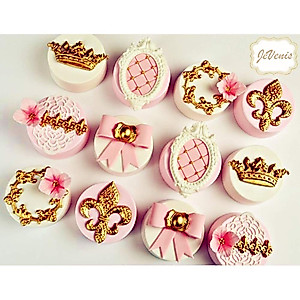 JeVenis Set of 3 Vintage Frame Cupcake Fondant Mold Baroque Style Fondant Silicone Mold for Sugarcraft Cupcake Topper Jewelry Polymer Clay Crafting Projects