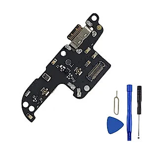 Funayama USB Charging Port Replacement for Moto G Play 2021 XT2093 XT2093-4 USB-C Charging Port, Microphone incl Repair Tools