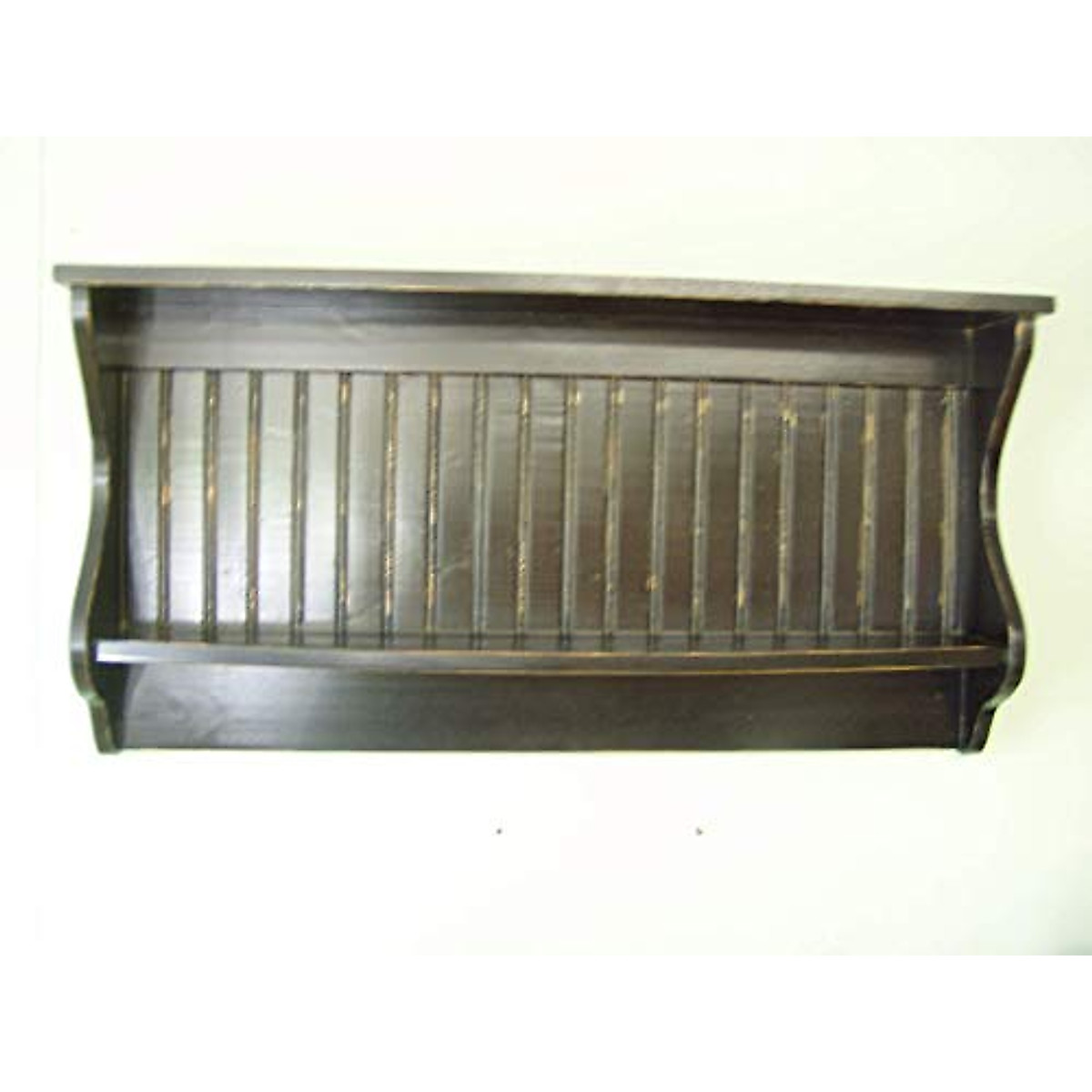 Plate Holder/Primitive Home Decor/Plate And Platter Display/Bowl Rack with Shelf