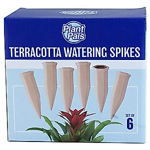 Maxam Plant Pals by Wyndham House 6 Piece Terracotta Watering Spikes