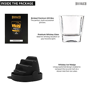 Whiskey Wedge Glass Set | Old Fashioned Whisky | Best Accessories & Gifts for Drinking Bourbon and Scotch | Perfect Whisky Gifts for Men