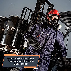 MIRA SAFETY M Certified CBRN Full Face Gas Mask Reusable Respirator Professional Grade (CM-6M Mask WITH Drinking System), 2 Piece Set