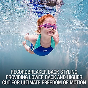 Speedo Girl's Swimsuit One Piece Infinity Splice Thick Strap , Deep Water , 12