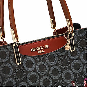 Nicole Lee Small World Satchel (SMALL WORLD (BLACK))