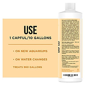 Natural Rapport Aquarium Water Conditioner - The Only All-in-1 Water Conditioner Fish Need - Naturally Detoxifies and Removes Ammonia, Nitrite, Chlorine, and Chloramine (16 fl oz.)