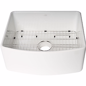 ALFI brand ABFC2420-W Kitchen Sink, White