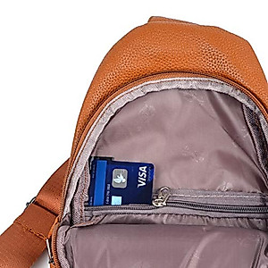 WESTEND Synthetic Leather Crossbody Sling Bag Backpack with Adjustable Strap