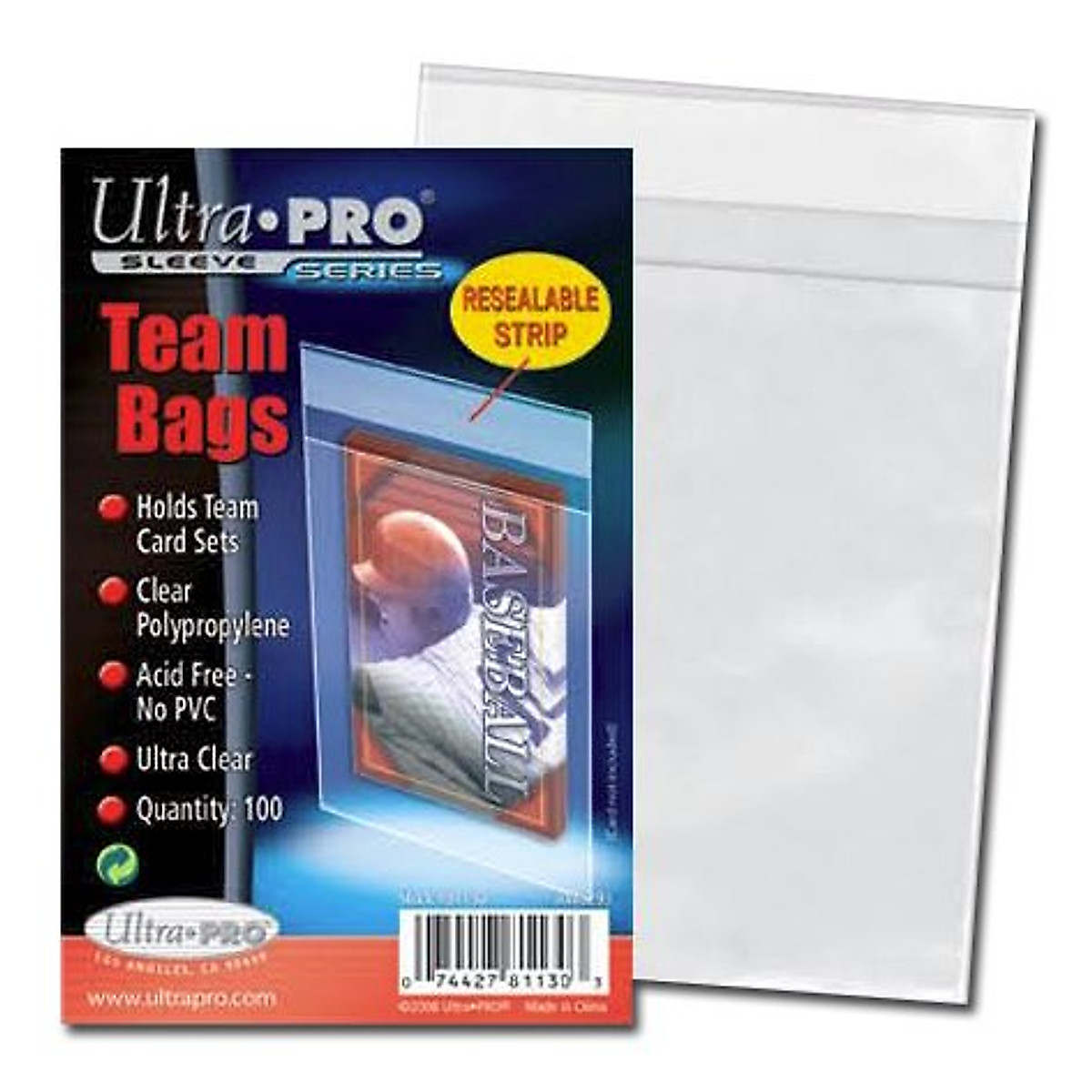 400 Ultra Pro Standard Team Bags 4 Packs of 100 New Team Set Lot Value Pack