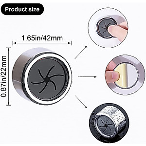 Eiqer 4 Pack Kitchen Towel Holder, Self Adhesive Wall Dish Towel Hook, Round Wall Mount Towel Holder for Bathroom, Kitchen and Home, Wall, Cabinet, Garage, No Drilling Required