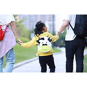 Cute Toddler Backpack Stuffed Cartoon Animal Mini Schoolbag For 1-5 Year Old Boys And Girls (Cow)