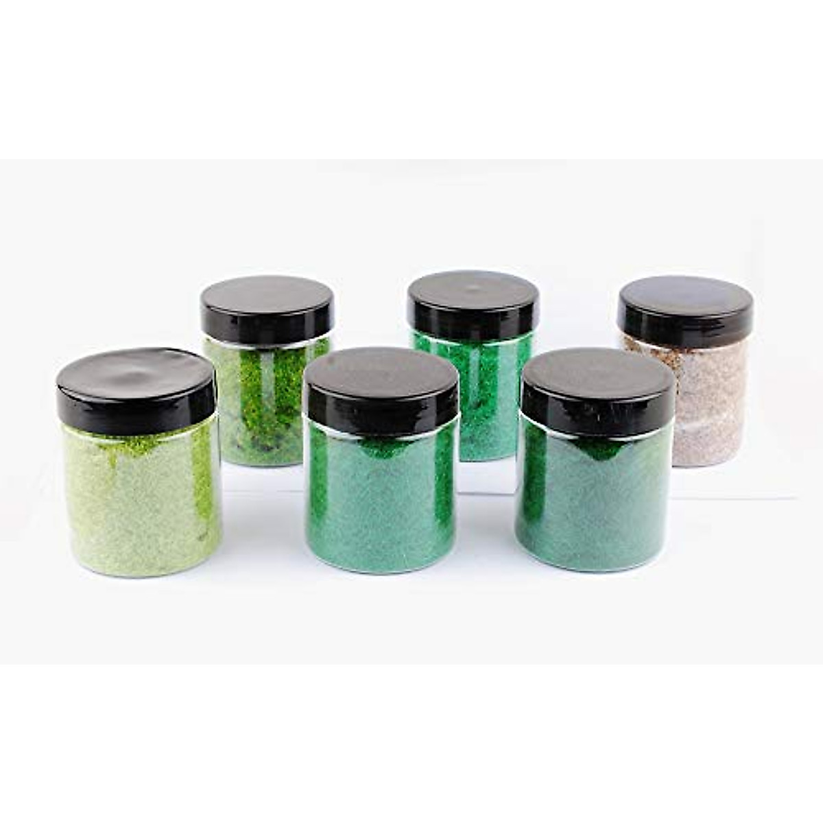 NWFashion 6 X 125ml Dress Tree Flower Static Grass Dressing Scatter Flock(6 Color Mix)