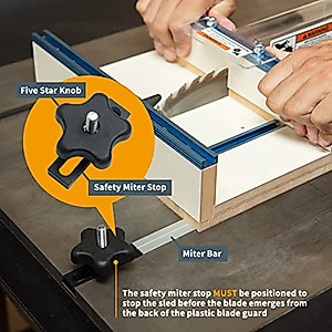 POWERTEC 71590 Table Saw Small Parts Sled