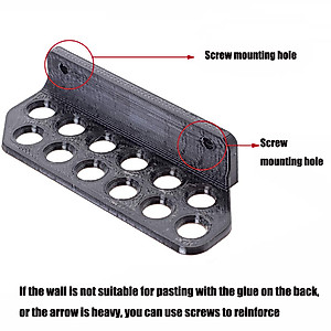 Archery Wall-Mounted Arrow Rack Black Arrow Display Holder Arrow Wall Hanger Storage Quiver Archery Hunting Shooting Accessories