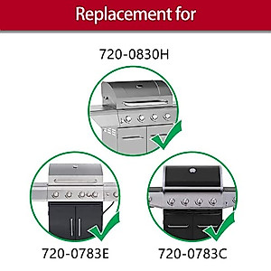 SHINESTAR Cast Iron Grill Grates for Nexgrill 4-5 Burner Grills, 720-0830H, 720-0830A, 720-0783E, 720-0697, 720-0888, 17 x 13 1/4 Inch,2 Pack