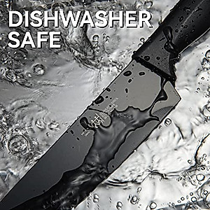 HUNTER Knife Set, Kitchen Knife Set 16PCS black knife set, knife set with Acrylic Stand, Knife Set Dishwasher Safe, Sharp knife set, Elegant Black