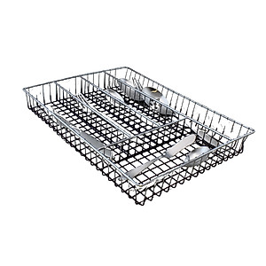 DINY Home & Style 5 Compartment Cutlery Tray Utensil Flatware Dividers Kitchen Drawer Organizer Cutlery Holder (Bronze)