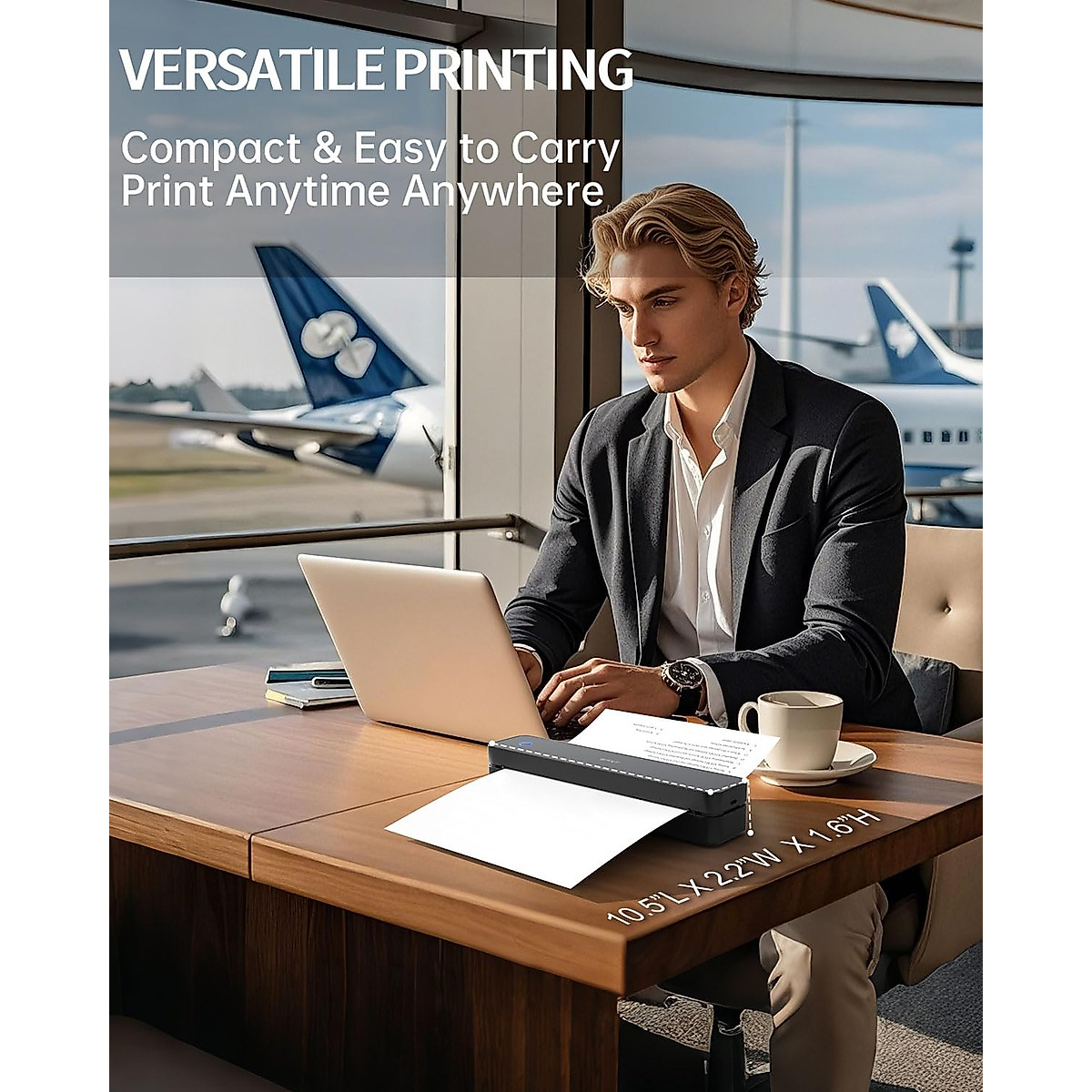 iDPRT Thermal Label Printer Desktop Label Printer for Shipping Packages, 6 IPS Label Maker Work with Windows & MAC, Compatible with USPS, Amazon, Ebay, etc.