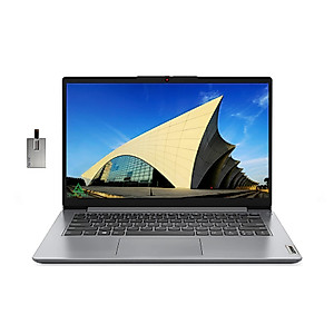 LENOVO 2022 Ideapad 1i 14.0" HD Laptop, Intel Pentium Silver N5030 Processor, 4GB RAM, 128GB eMMC TLC SSD, Intel HD Graphics, HD Webcam, 1-Year Office 365 Gray, Windows 11 S, 128GB SnowBell USB Card
