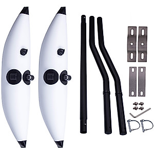 METER STAR Kayak Stabilization System Float, D-Ring and Rods Kit, for Kayaks, Canoes, Fishing Boats, Ocean-Going Boats,Give Install Tools Kit