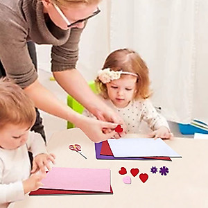 Jtnohx Self Adhesive Felt Sheets, 8x12 Inches Felt with Self Adhesive Backing, 40 Colors Pack Sticky Felt Fabric for Craft, Adhesive Felt Square for Drawer Liner