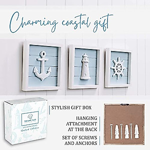Nautical Wall Decor Set and Bathroom Accessories