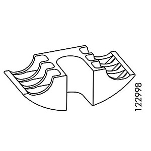 Spare Hardware Parts Bed Frame Crescent Nut for MALM (Replacement for IKEA Part #122998) (Pack of 4)