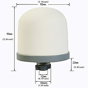 Huining 2PCS Ceramic Dome Replacement Filter for Household Water Bucket Filtration System Water Pitcher