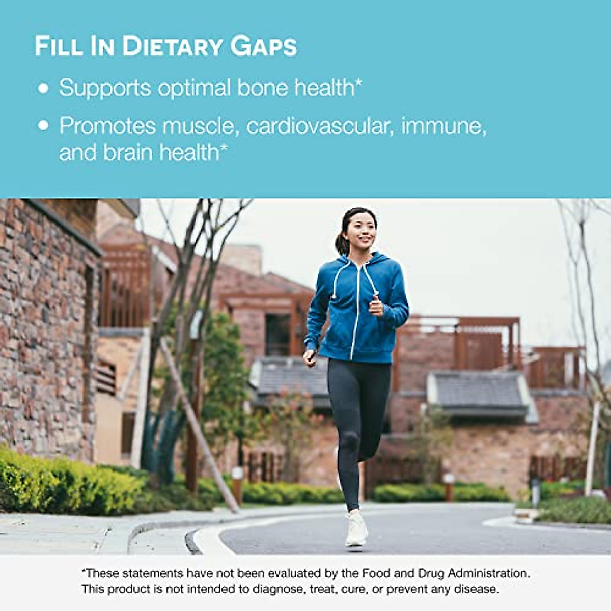 EZ Melts Dissolvable Calcium & Magnesium Supplement with Vitamin D3, Sugar-Free, 1-Month Supply