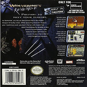 X2 Wolverine's Revenge - Game Boy Advance