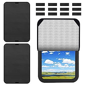 2 Pack RV Door Window Shade Cover,Foldable RV Sun Shade Windshield Blackout Shower Curtains Coverage RV Accessories Fits for Most RV,Trailer Motorhome,Interior Door Window Oxford Materials 25"X 16"