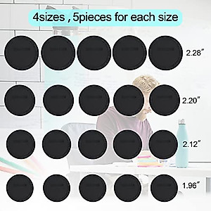 20pcs Silicone Bottoms for Tumblers in 4 Sizes- Protective Anti-Slip Rubber Bottoms for Sublimation Tumblers Non-Slip Silicon Bottom for Skinny Tumblers, Mason Jars (1.96", 2.12", 2.20", 2.28")